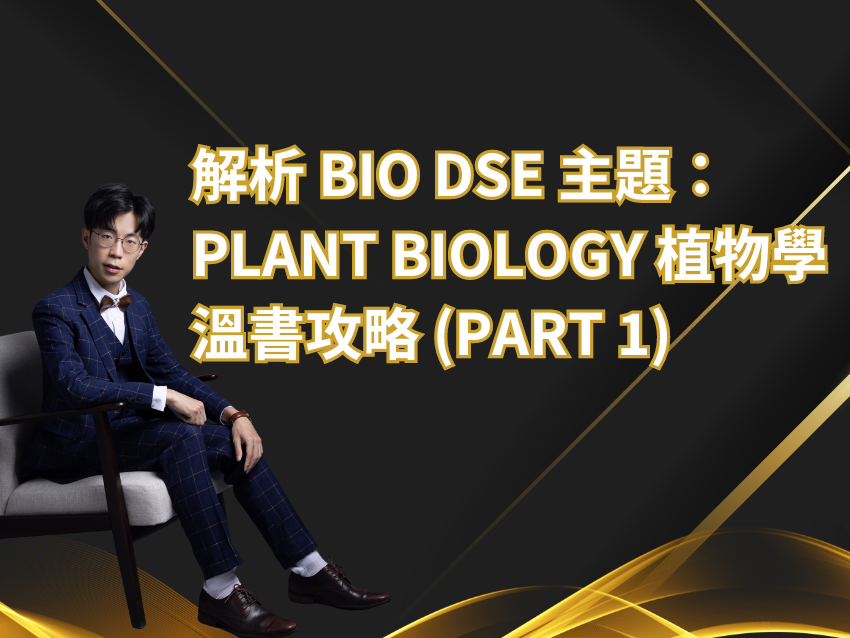 解析 BIO 生物科DSE考試主題：Plant Biology植物學溫書攻略 (Part 1) - A Plus Bio |DSE生物科BIO補習